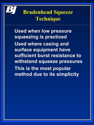 Squeeze cementing | PPT