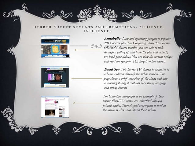 Horror audiences | PPTX