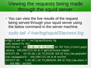 Squid Proxy Server | ODP
