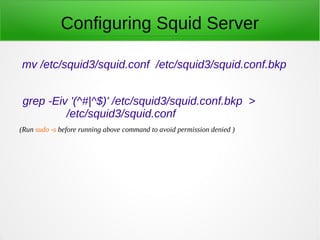 Squid Proxy Server | ODP