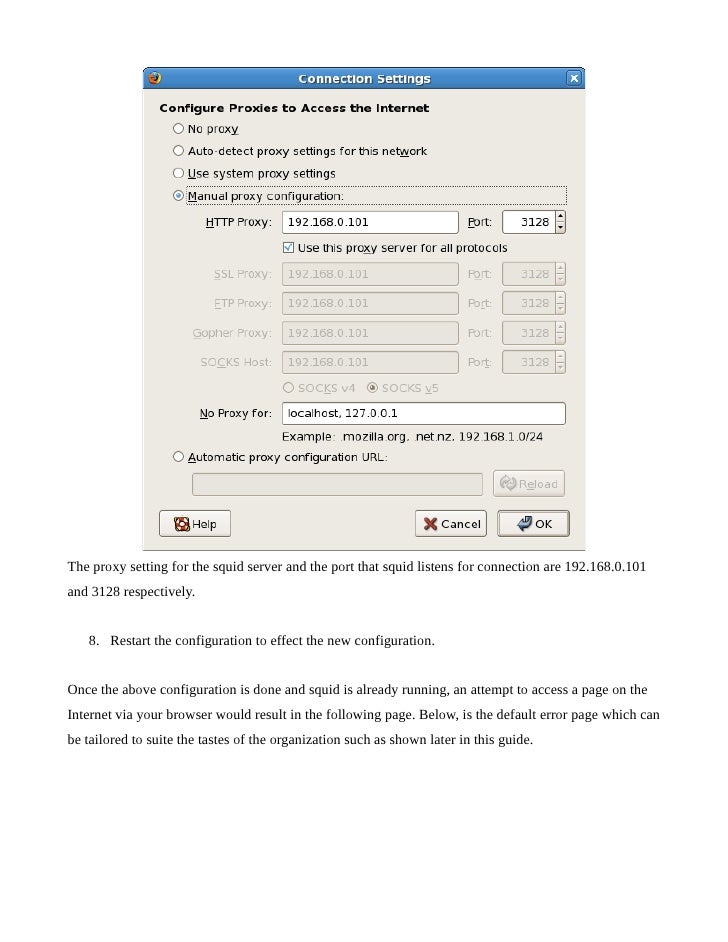 Squid Proxy Configuration Guide