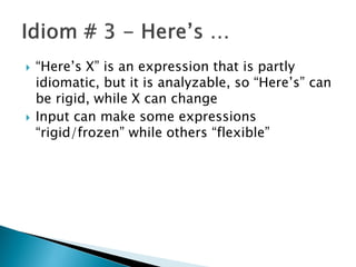 Idioms-based model for learnability and language acquisition | PDF