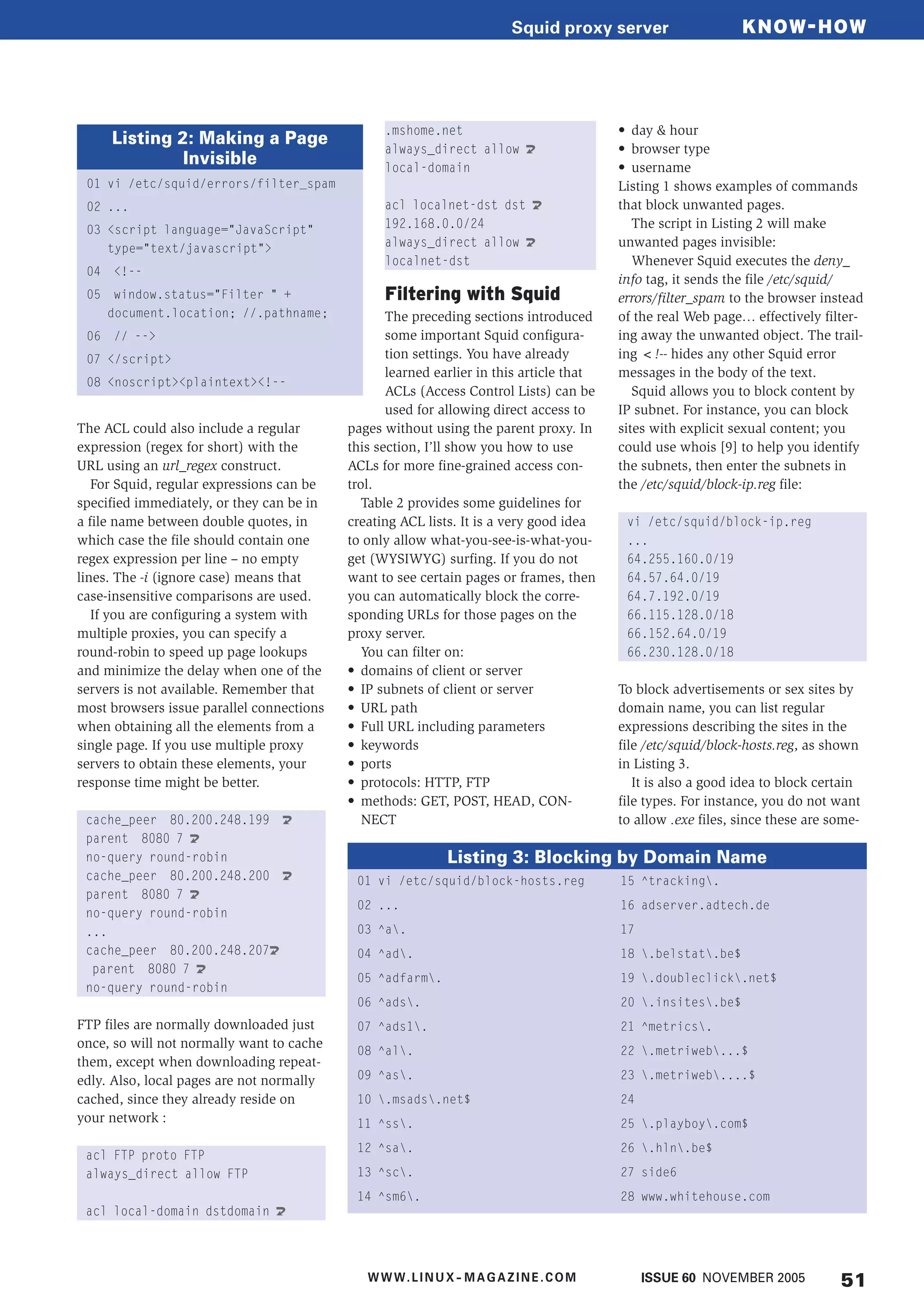 Squid proxy server | PDF