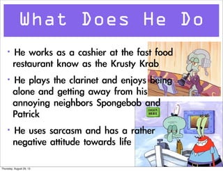 Squidward | PDF
