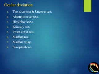 squint assessment optom Anamul haq | PPTX