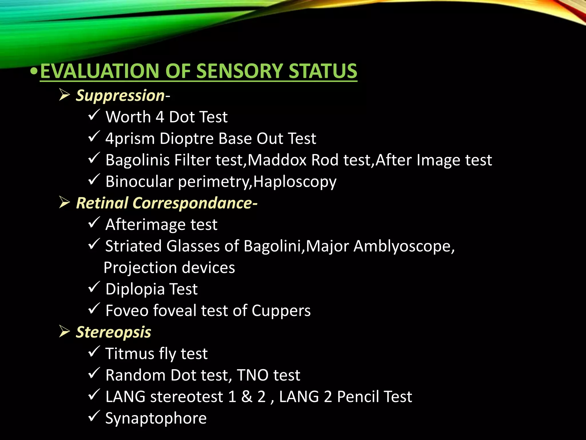 Clinical examination of squint | PPTX