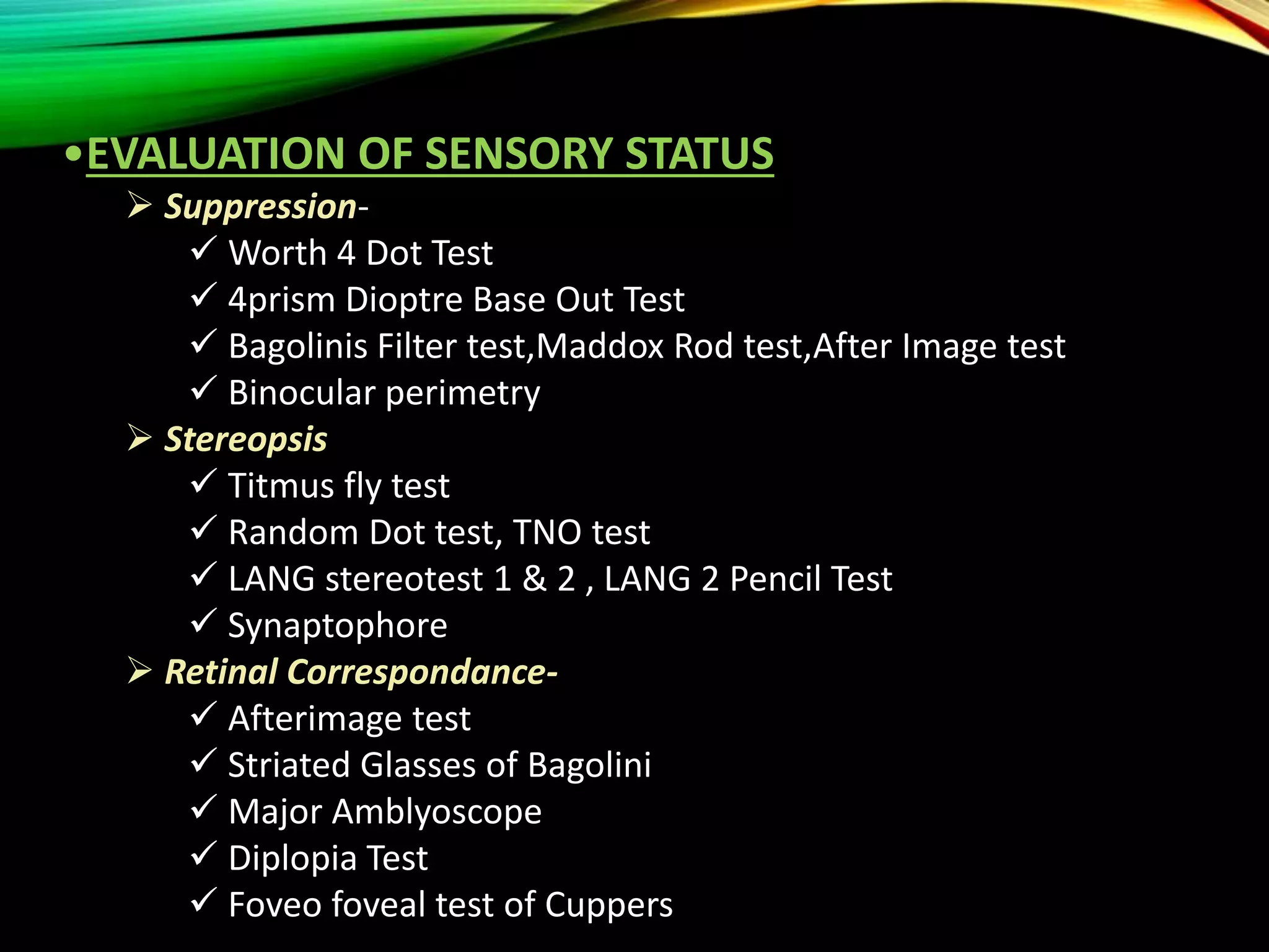 Clinical examination of squint | PPTX