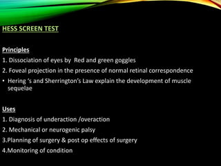 Clinical examination of squint | PPTX