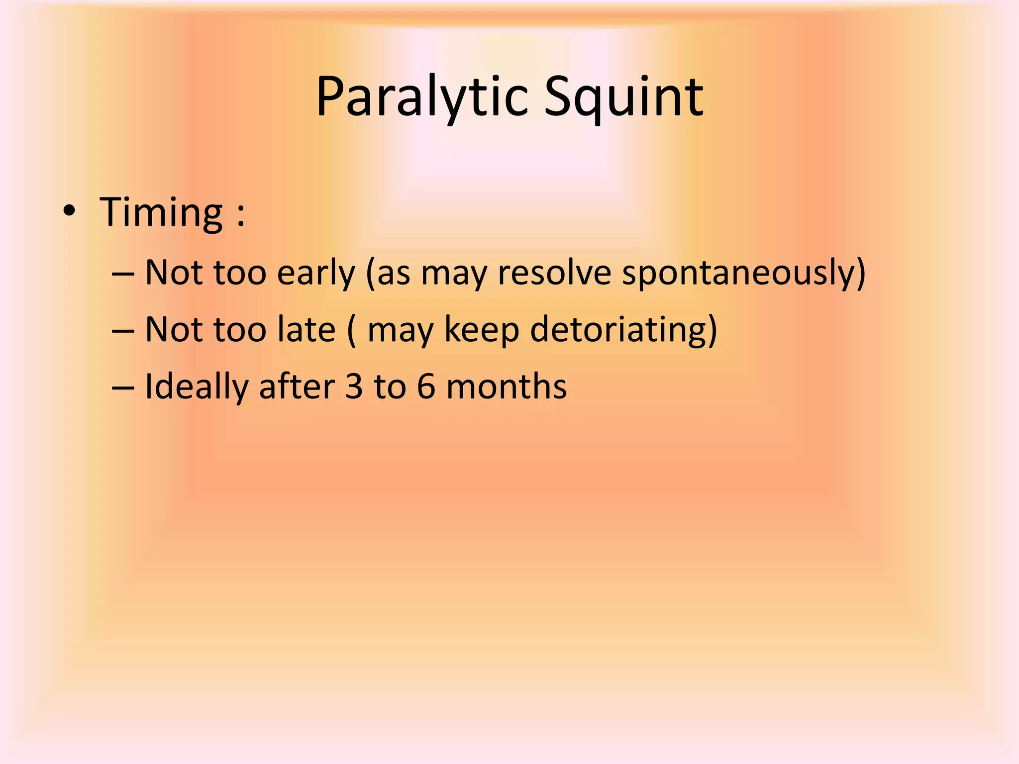 Squint surgeries | PPTX