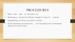 Squint surgeries | PPTX