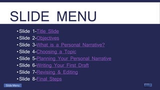 Personal Narrative Essay | PPTX