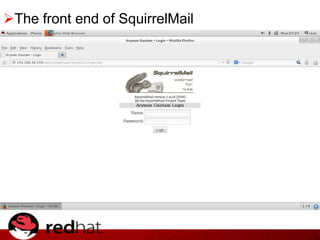 SquirrelMail for webmail | PPTX | Email | Internet