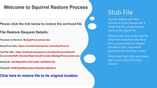 Squirrel: The Ultimate Document Archiving Solution for SharePoint Online | PDF
