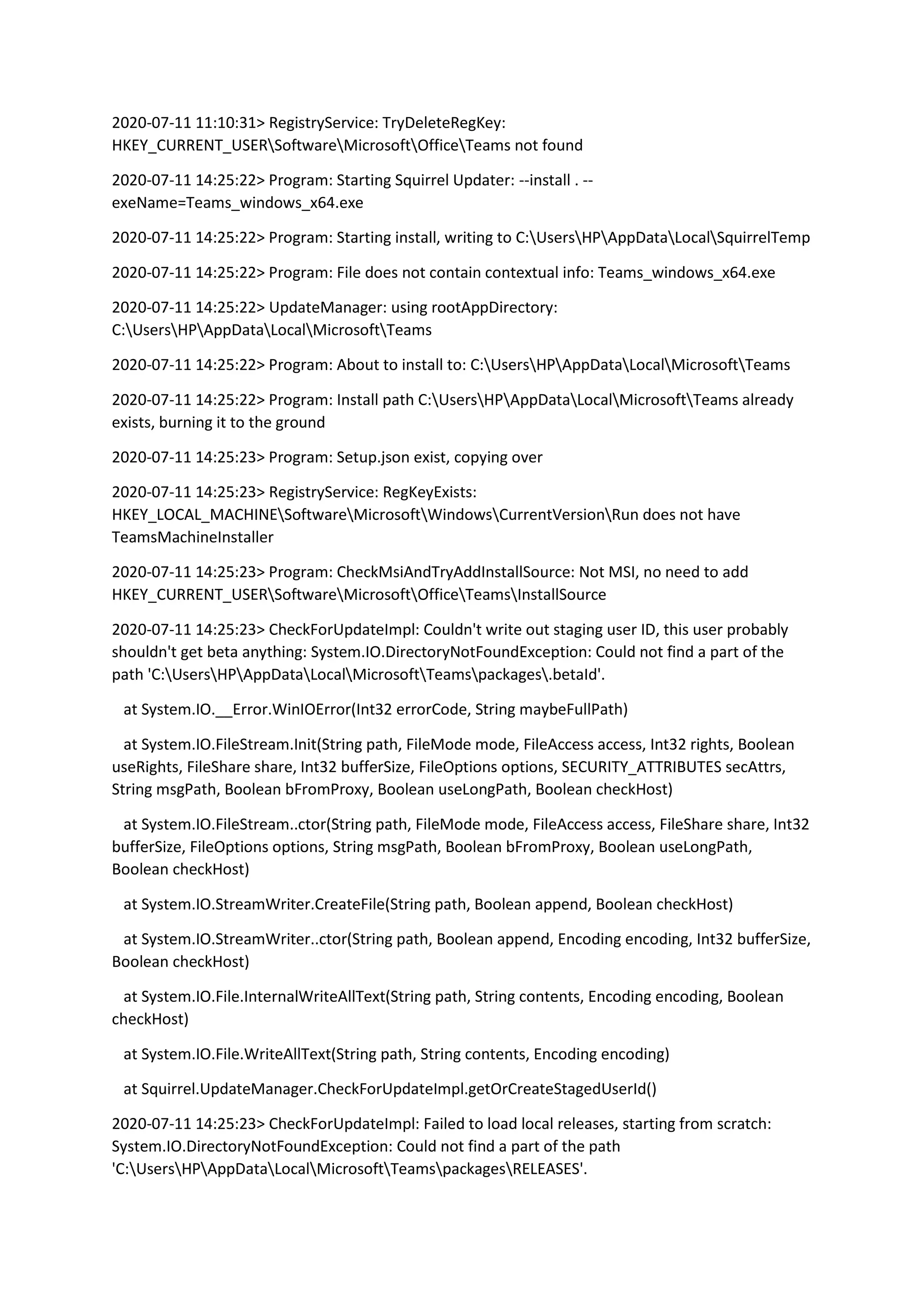 Squirrel setup-ms teams | PDF