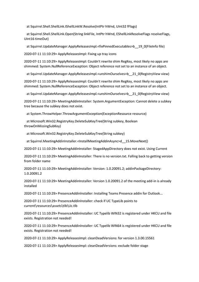 Squirrel setup-ms teams | PDF