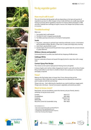 No Dig Vegetable Garden | PDF