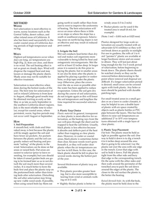 Soil Solarization for Gardens & Landscapes | PDF