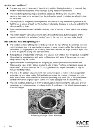 Buried Clay Pot Irrigation System for Drougth Gardening | PDF