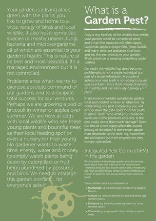 Garden Pest Control Fact Sheet | PDF