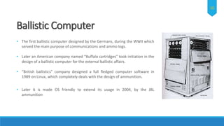 Ballistic computer | PPTX