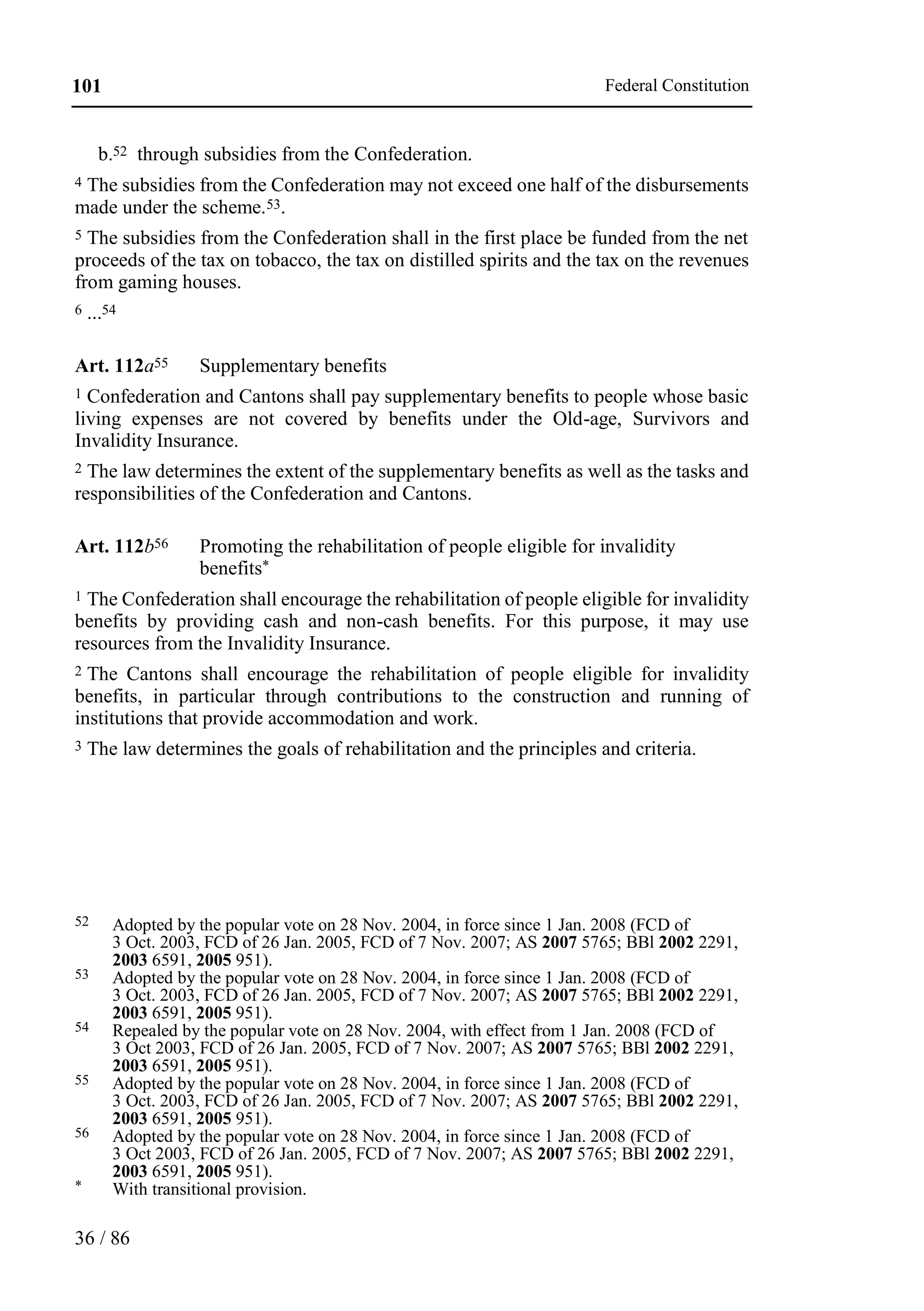 SR-101-01012024-EN.docx Federal Constitution of the Swiss Confederation ...