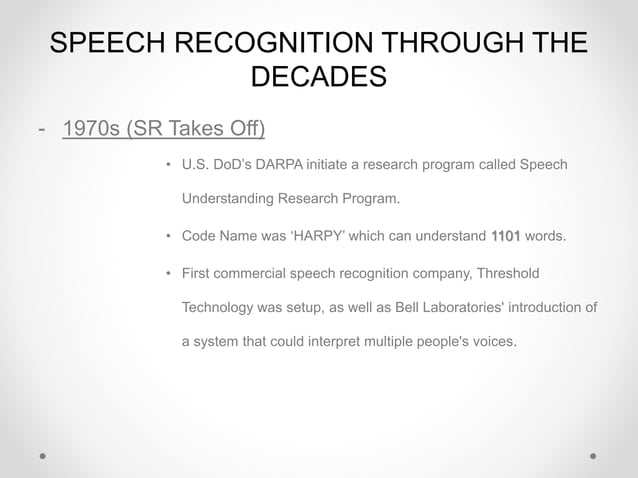 Speech Recognition System | PPTX