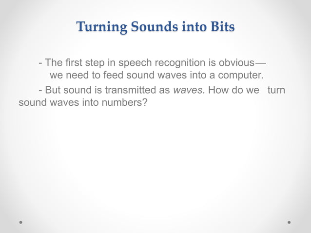 Speech Recognition System | PPTX