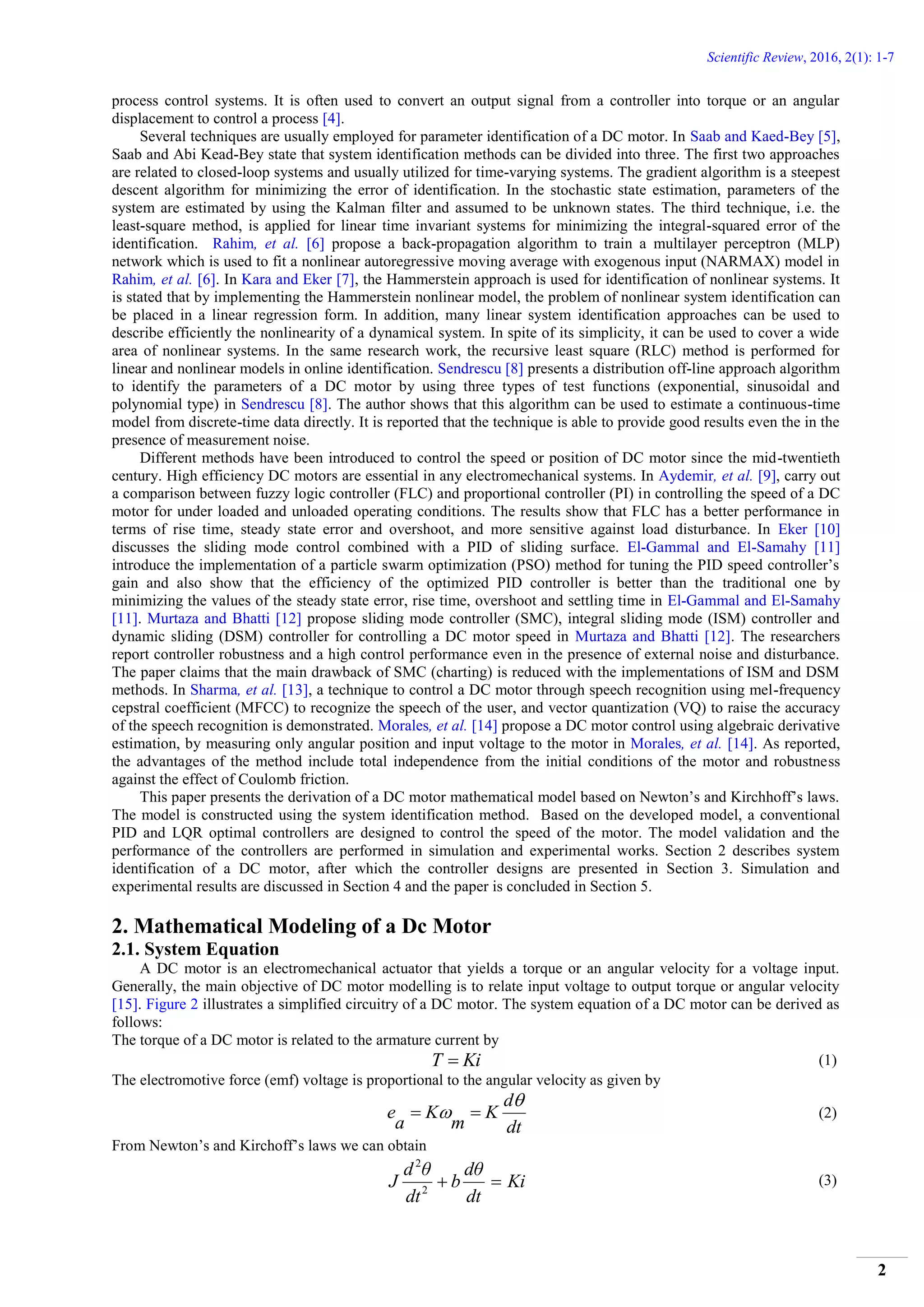 Model Validation and Control of an In-Wheel DC Motor Prototype for ...