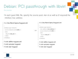 SR-IOV, KVM and Intel X520 10Gbps cards on Debian/Stable | PDF