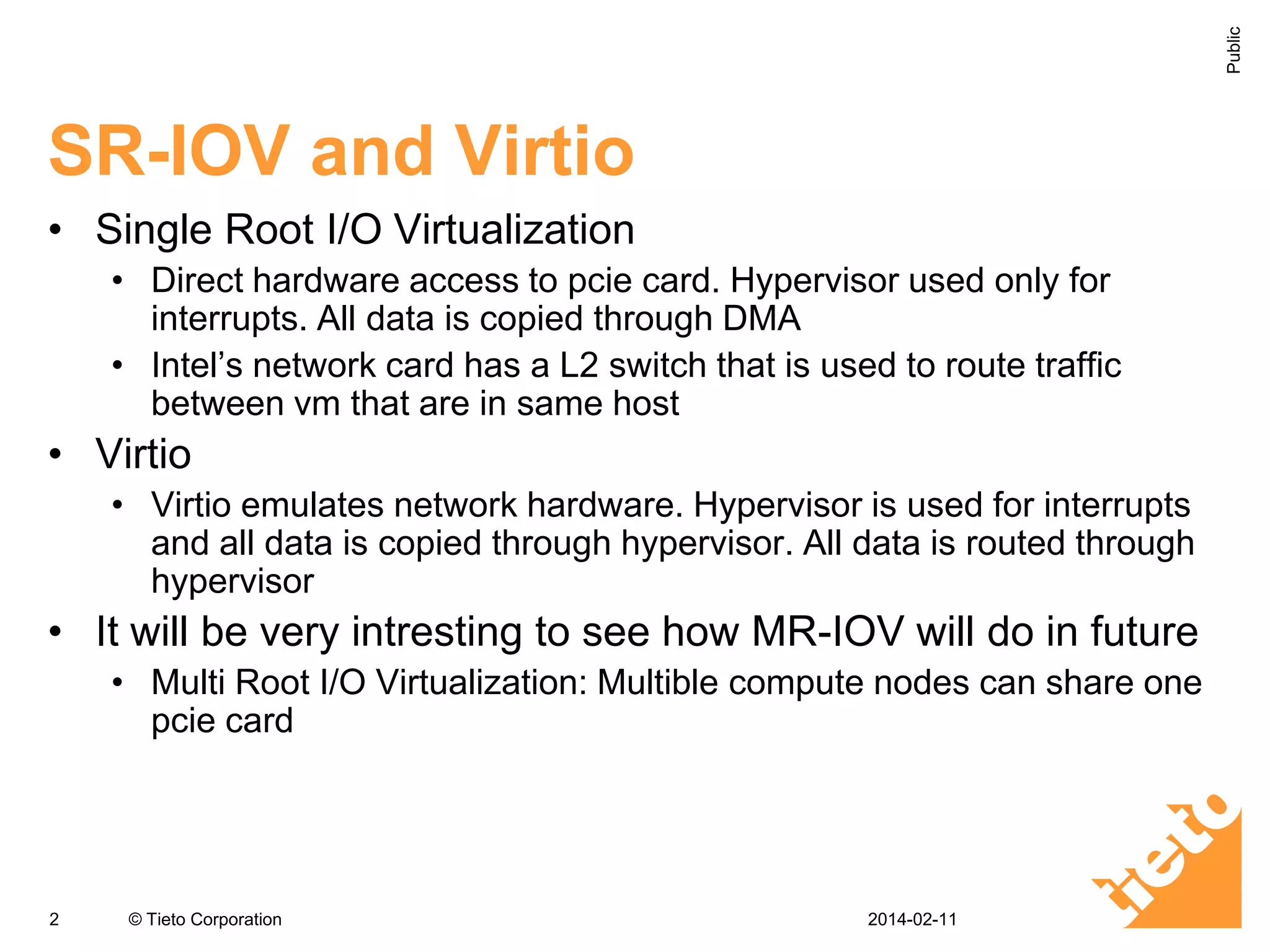SR-IOV benchmark | PPTX | Computer Networking | Computing