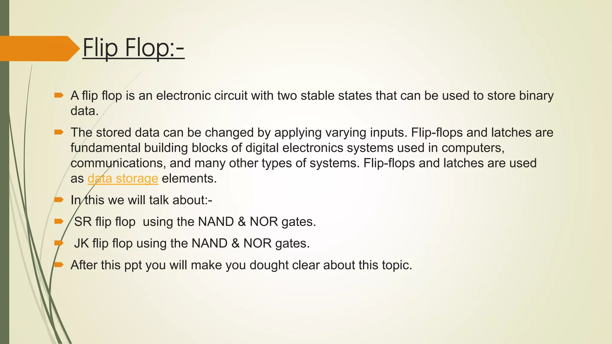 Sr jk flip flop by AMAN GOYAT | PPTX