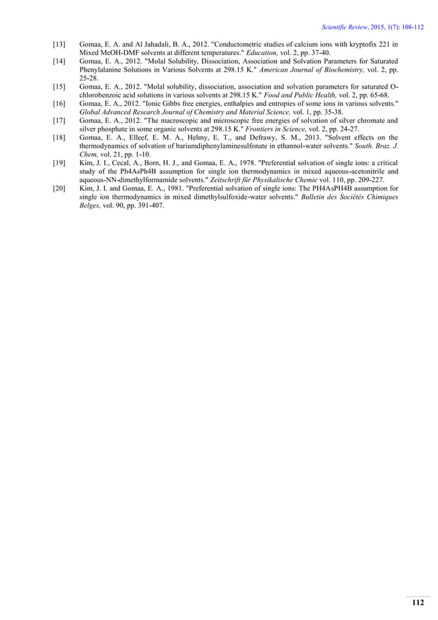 Accurate Solvent – Solvent Densities, Dielectric Constants and Volumes ...