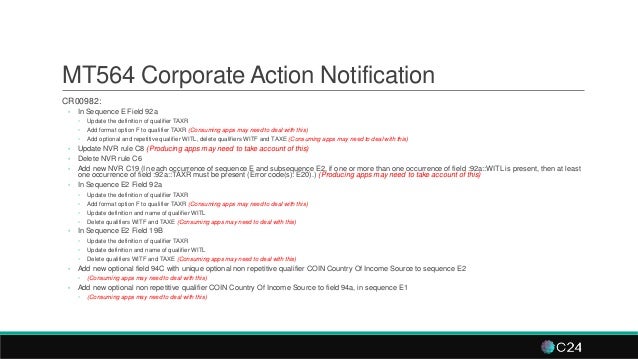 SWIFT SR2016 update webinar - which message types are changing?
