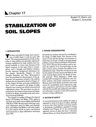 Slope stabilization techniques-1233456789 | PDF