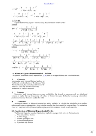 Anekwe's Corrections on the Negative Binomial Expansion | PDF