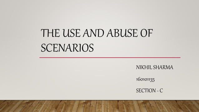 Scenario Building | PPT