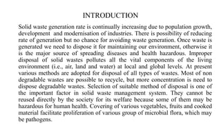 Solid waste management ppt | PPTX