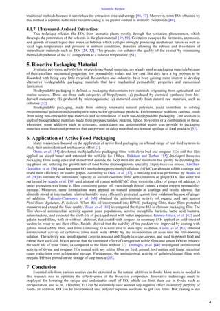 Essential Oils and Biodegradable Packaging Materials: Application on Food Preservations | PDF