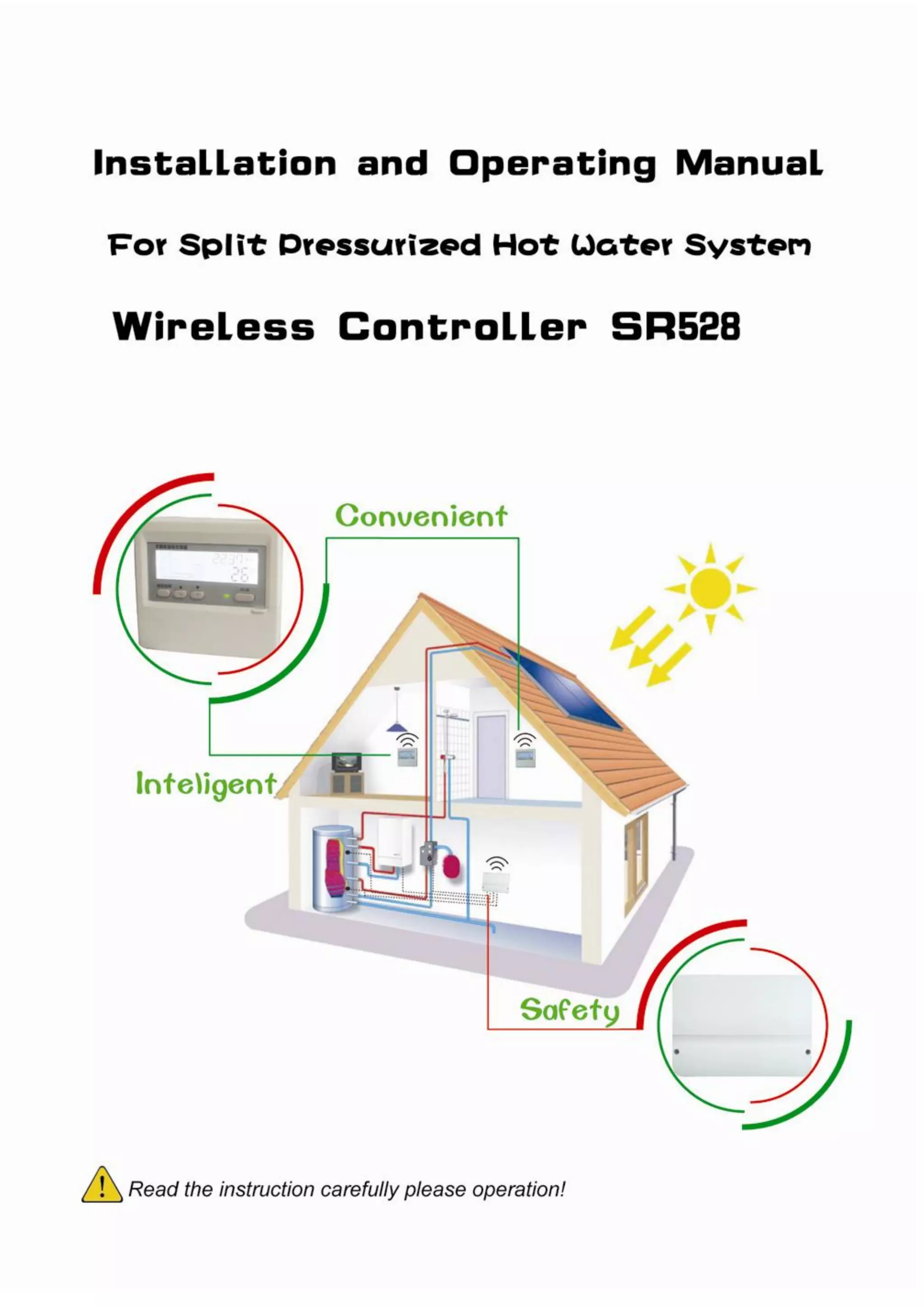 Sr528 Solar Water Heater Controller Manual Wireless Function | PDF