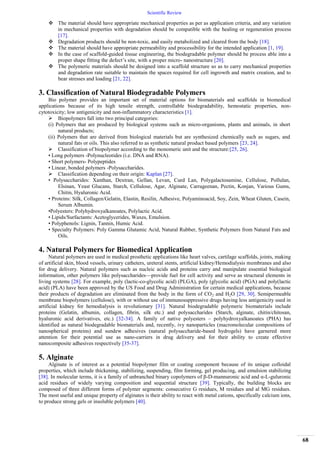Biodegradable Natural Polymers for Biomedical Applications | PDF