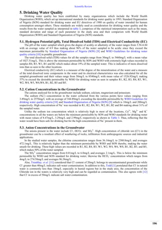 Assessment of Groundwater Quality in Parts of Ijoko Area, Sango-Otta Axis of Southwestern ...