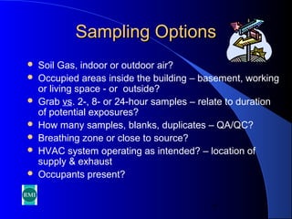 SRA - LSAP Indoor Air Issues 2005 - Sampling Considerations | PPT