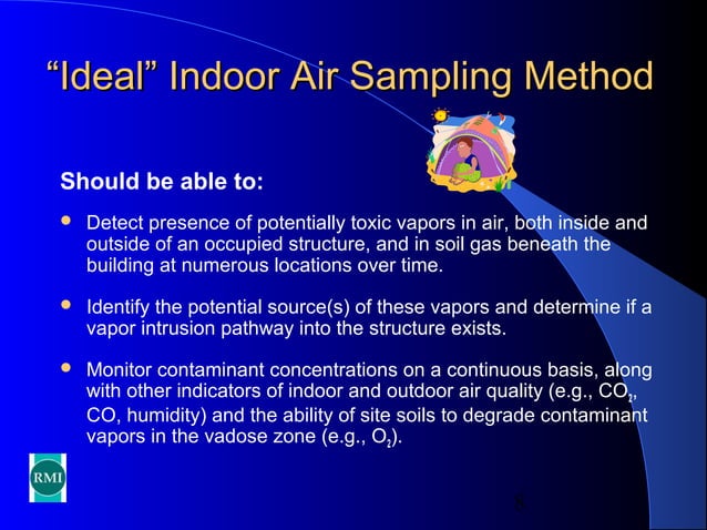 SRA - LSAP Indoor Air Issues 2005 - Sampling Considerations | PPT