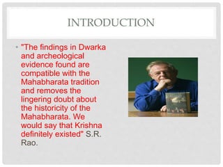 Sra1 dwarka lost city | PPTX