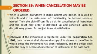 Specific Relief Act, 1877 | Presentation | PPTX