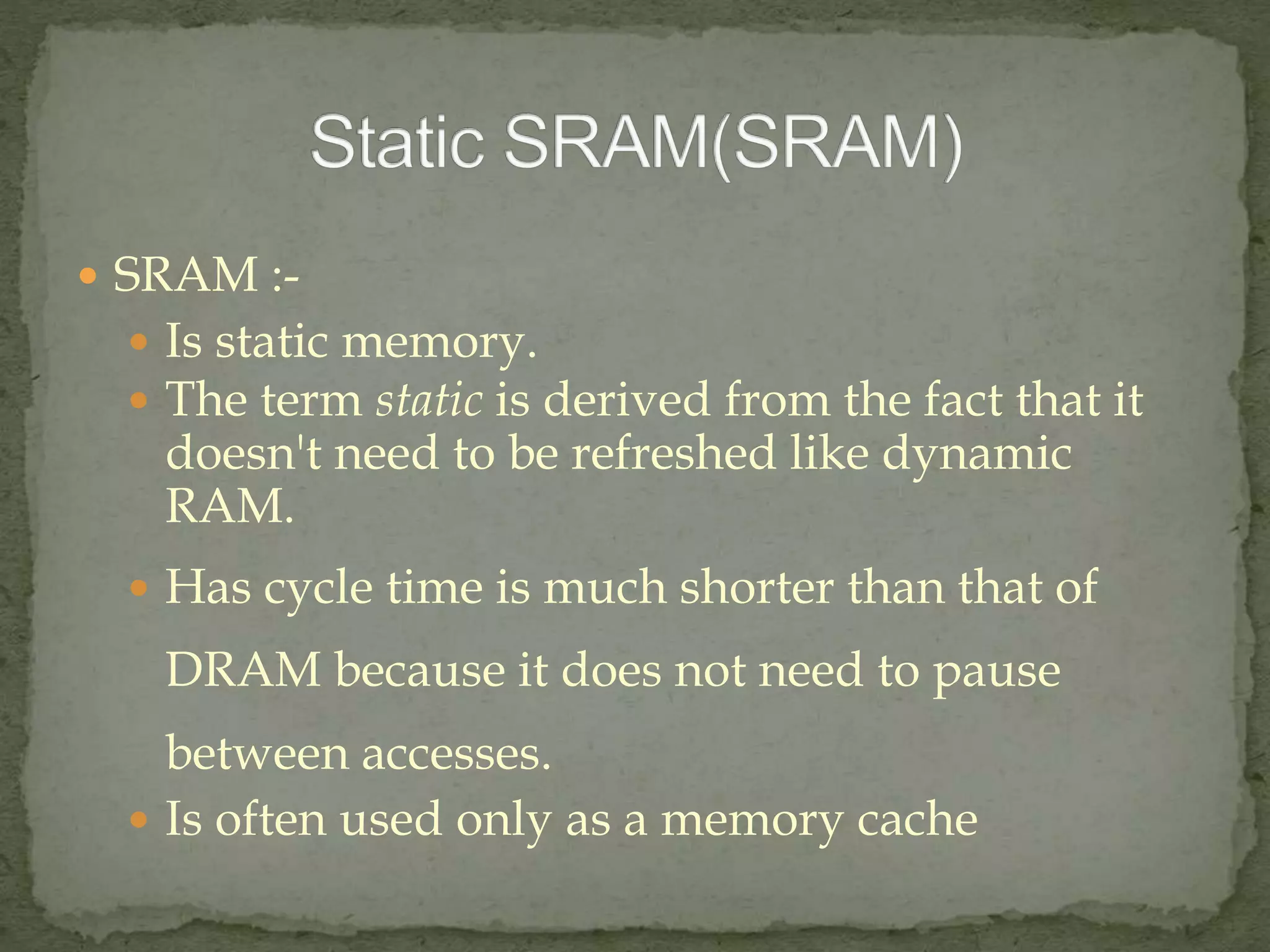 SRAM | PPTX