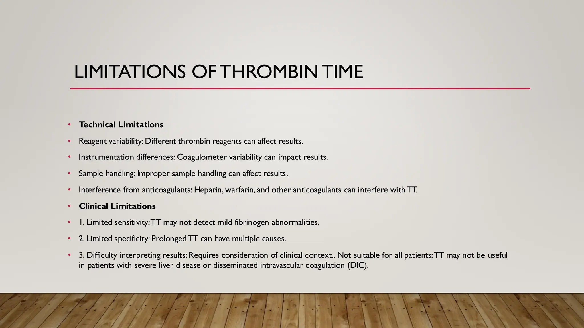 Clinical laboratory technology - Thrombin time | PDF