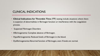 Clinical laboratory technology - Thrombin time | PDF