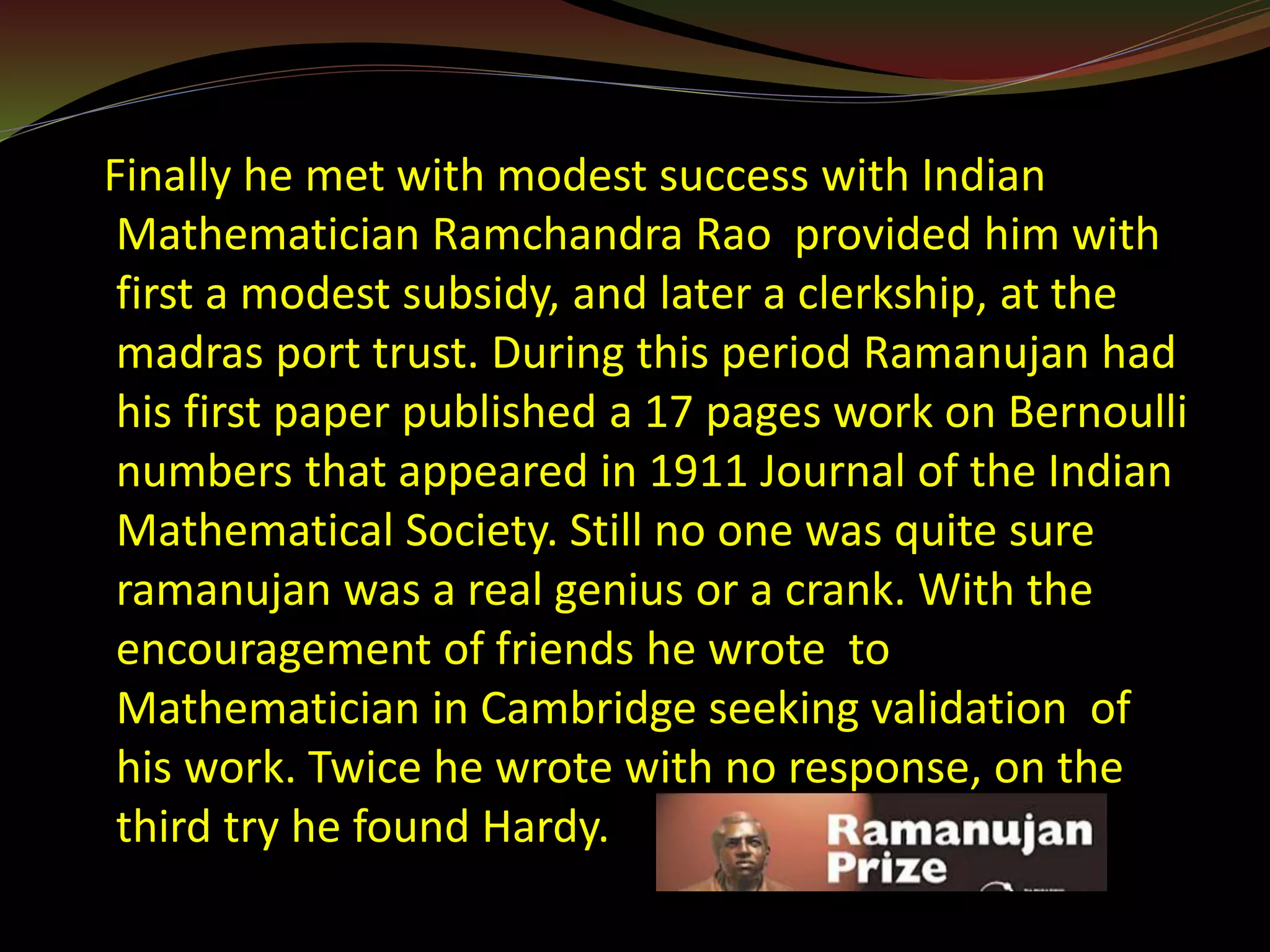 Srinivasa Ramanujan | PPTX