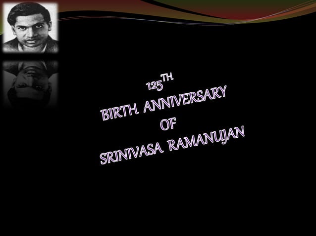 Srinivasa Ramanujan | PPTX